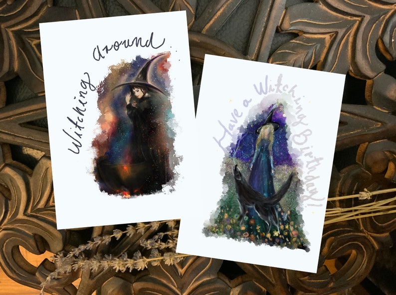 WICCAN BIRTHDAY Card - PRINTABLE Witch Birthday Card - Pagan Birthday ...