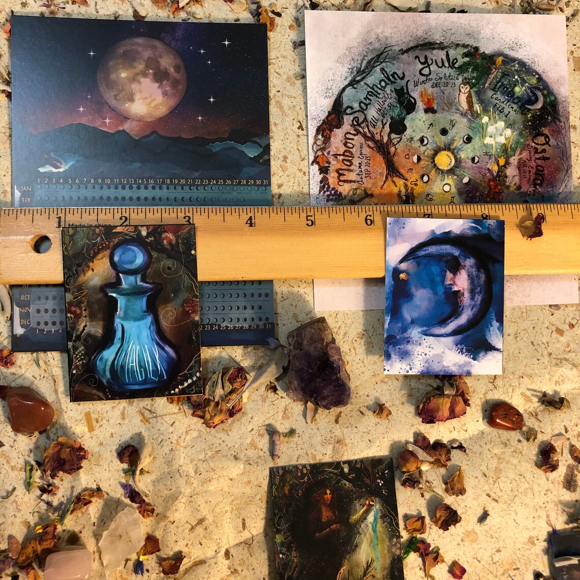 Witchcraft Chart Lunar Chart Sabbath Chart BOS Prints - Etsy