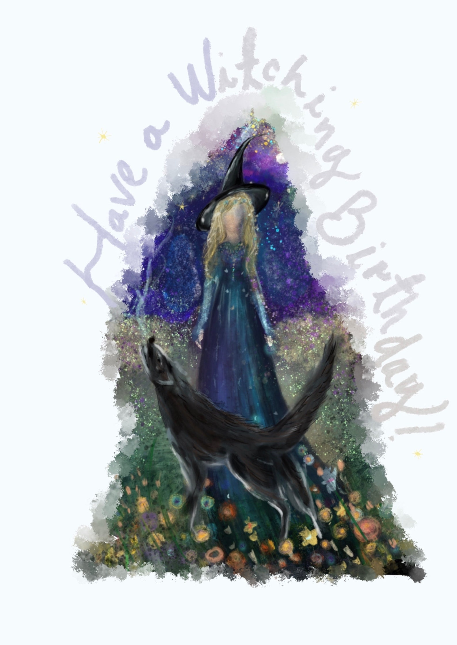 WICCAN BIRTHDAY Card PRINTABLE Witch Birthday Card Pagan - Etsy