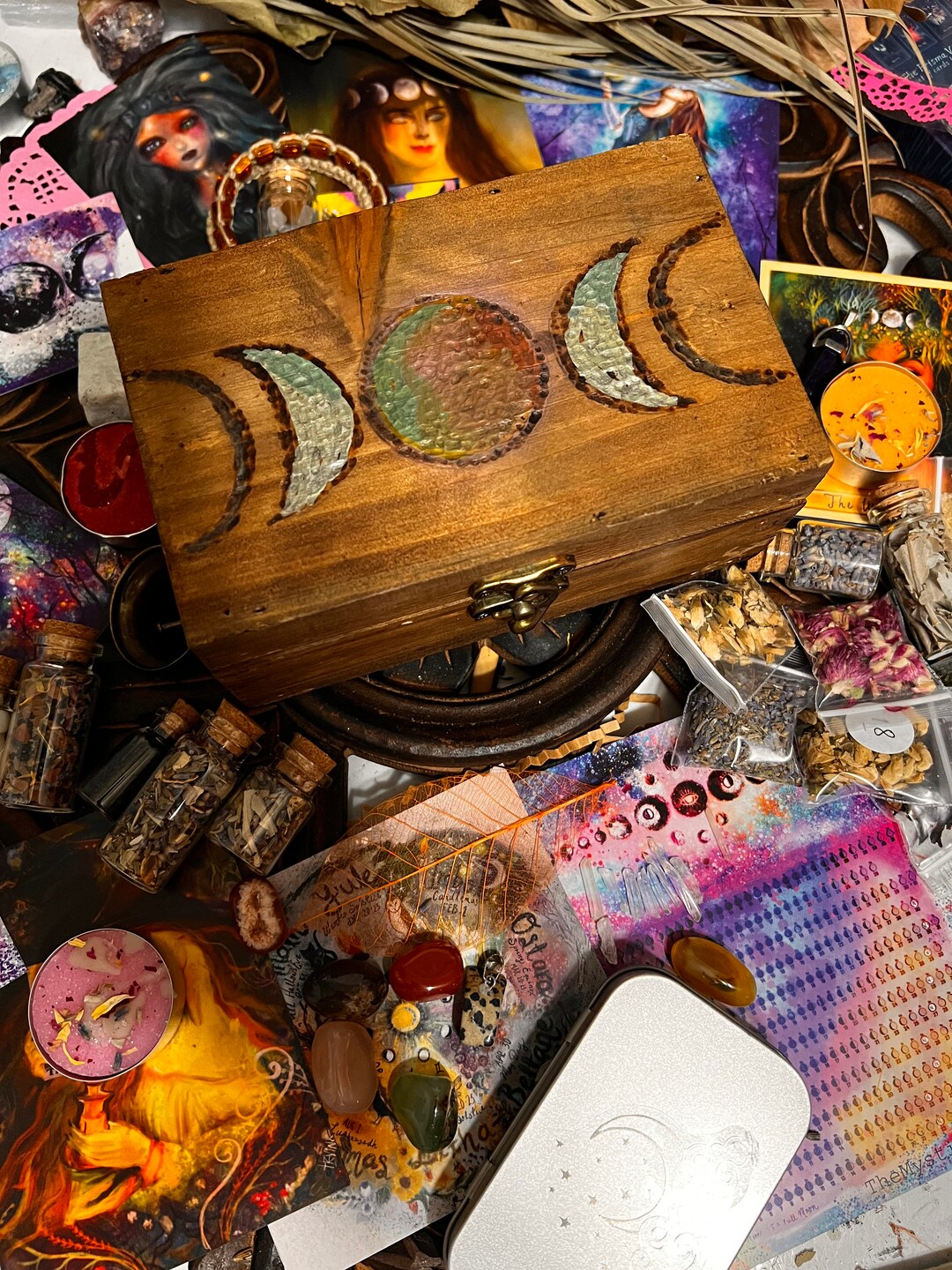 Huge Deluxe Witch Box, Massive Wiccan Set, Witch Apothecary Set, Witch ...