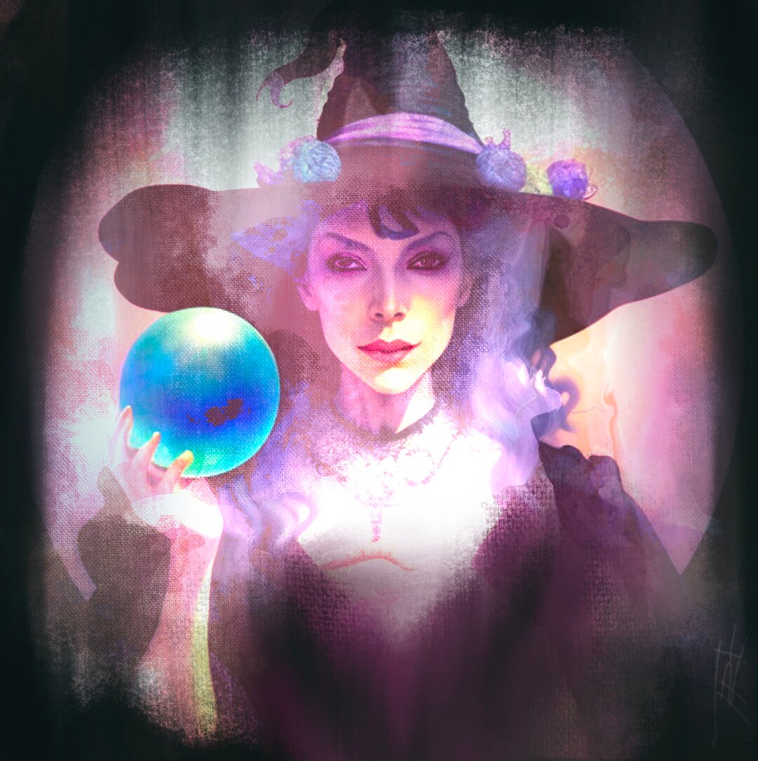 The Medium Wicthy Painting, Digital Art Bundle Journaling, BOS - Etsy