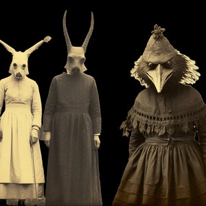 Creepy Vintage Witch Photos, Printable Witchy Photographs, Junk Journal ...