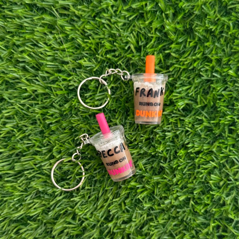 Dunkin Donuts Keychain - Etsy