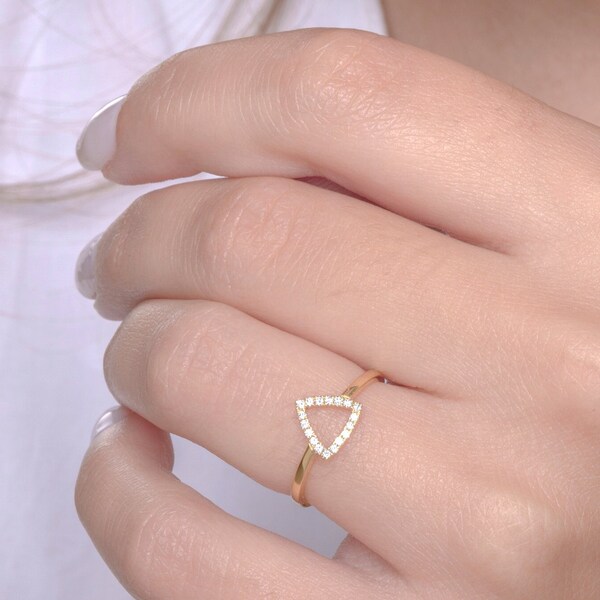 Trillion Ring - Etsy