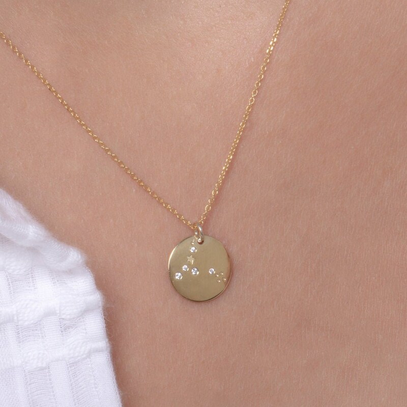 Zodiac Sign Necklace - Etsy