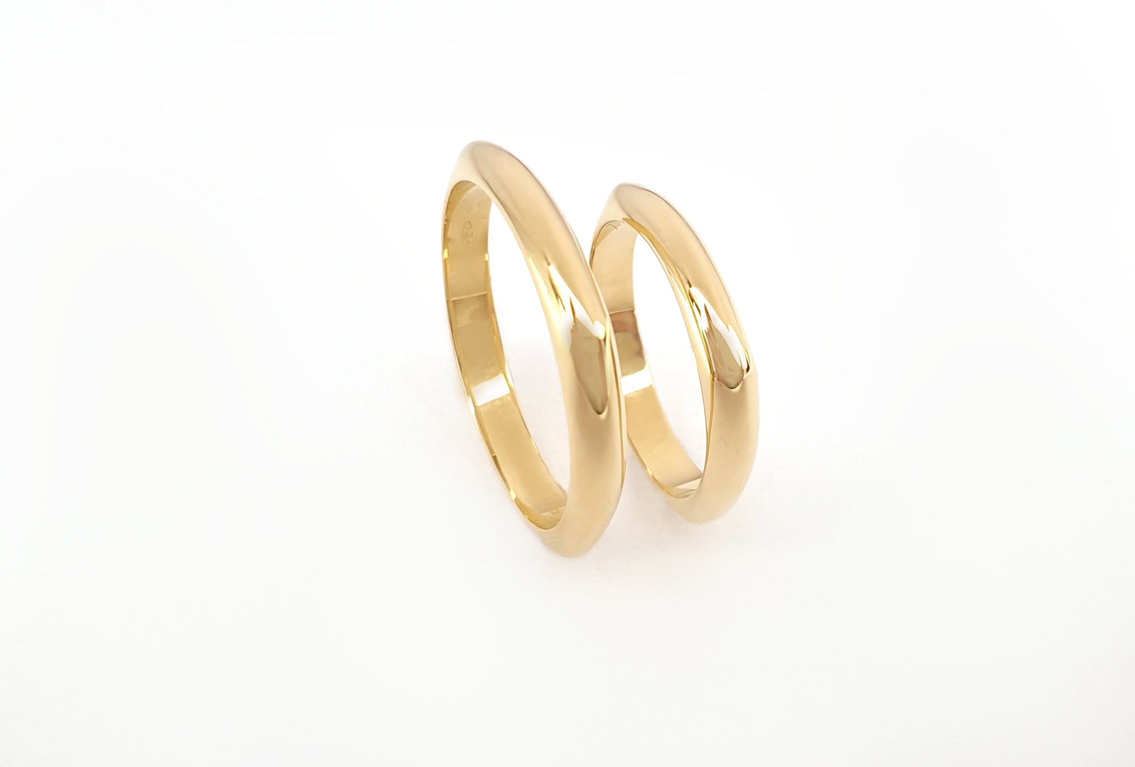 Wedding Ring in Solid Gold Square Wedding Band for Men or | Etsy