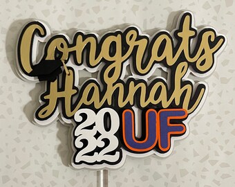 University of Florida Cake Topper Graduation Cake Topper | Etsy