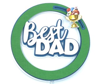 Best Dad Cake Topper L Best Dad L Fathers Day Gift L Birthday | Etsy