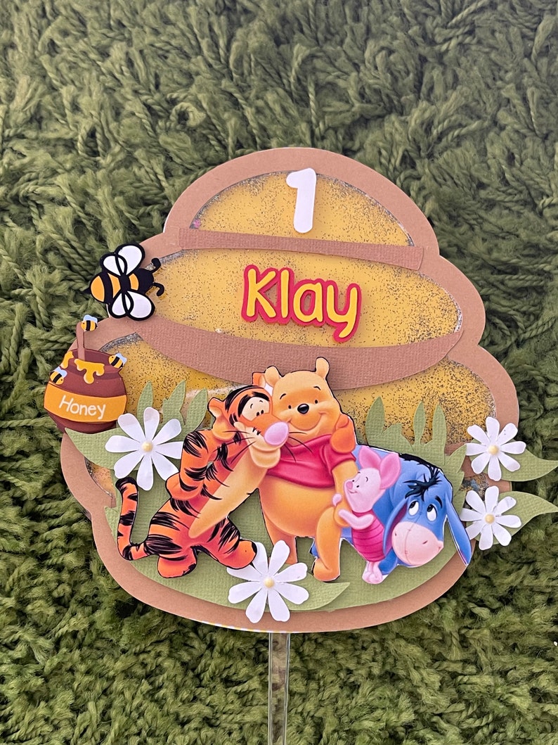 Winnie Pooh Cake Topper Winnie Pooh Party Decoration Winnie the Pooh ...