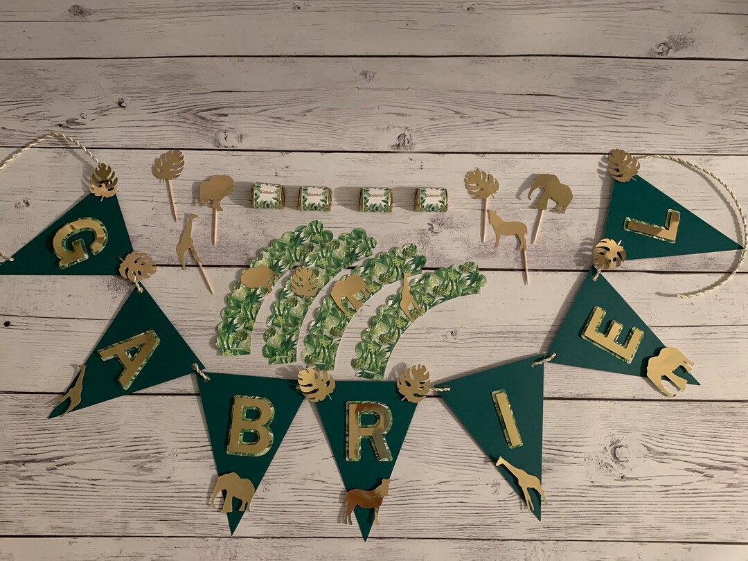 Safari Banner, Wild One Party Decorations, Jungle Banner, Safari First ...