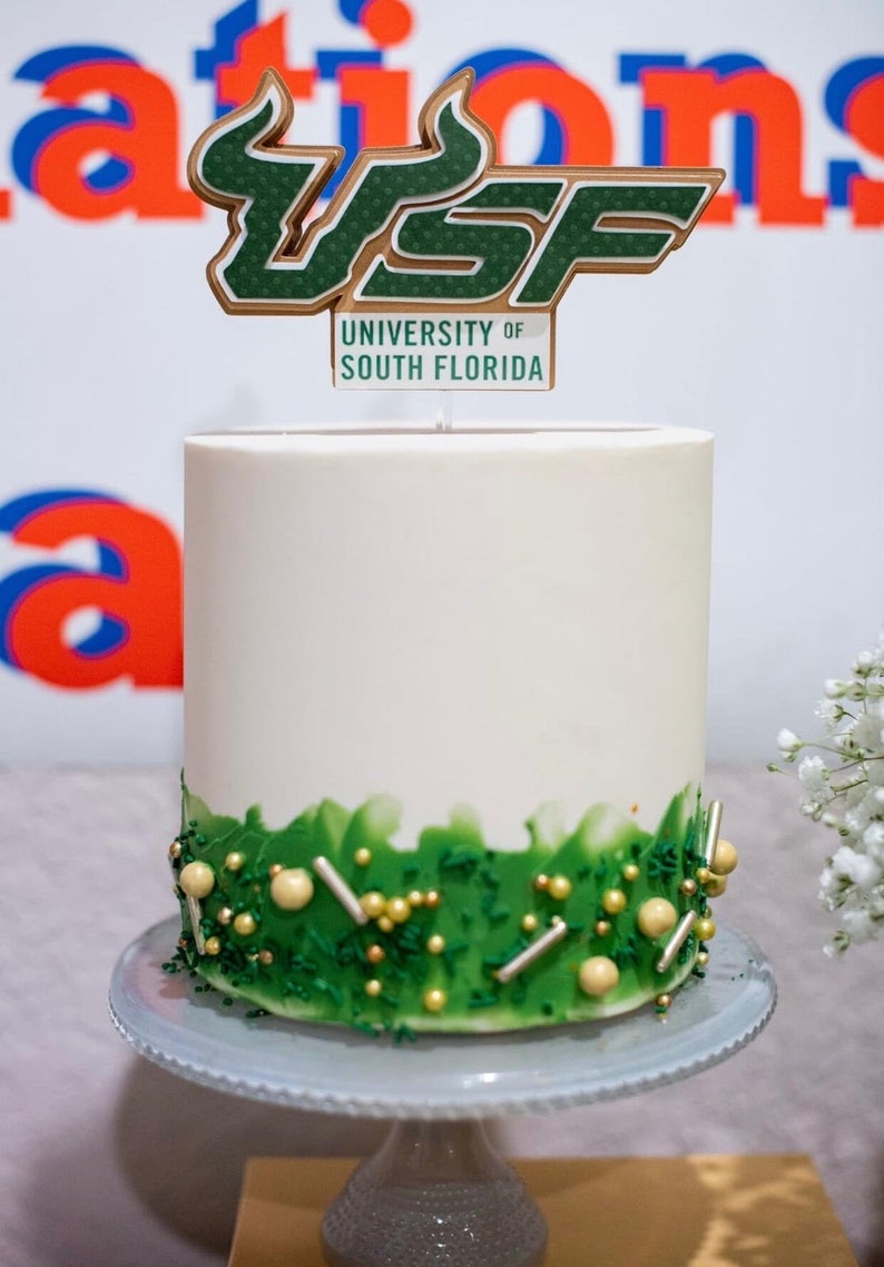 University of South Florida Cake Topper: Graduation Party Decor 2025 ...