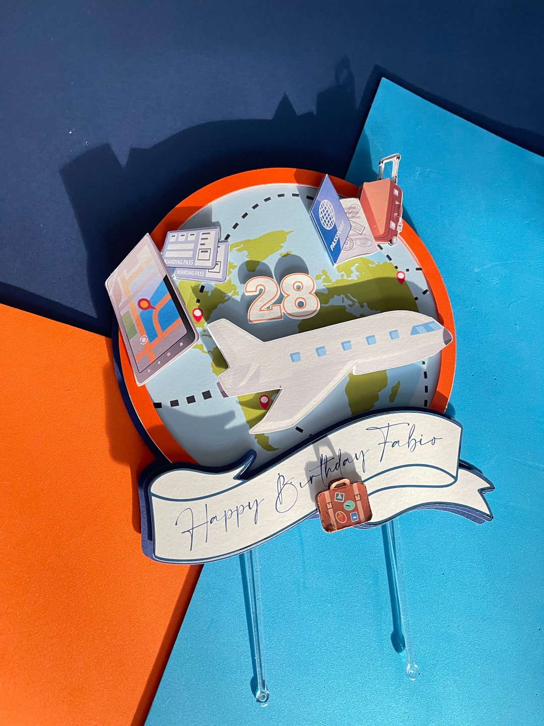 Travel Cake Topper. Adventure Awaits Cake Topper. Travel the World ...