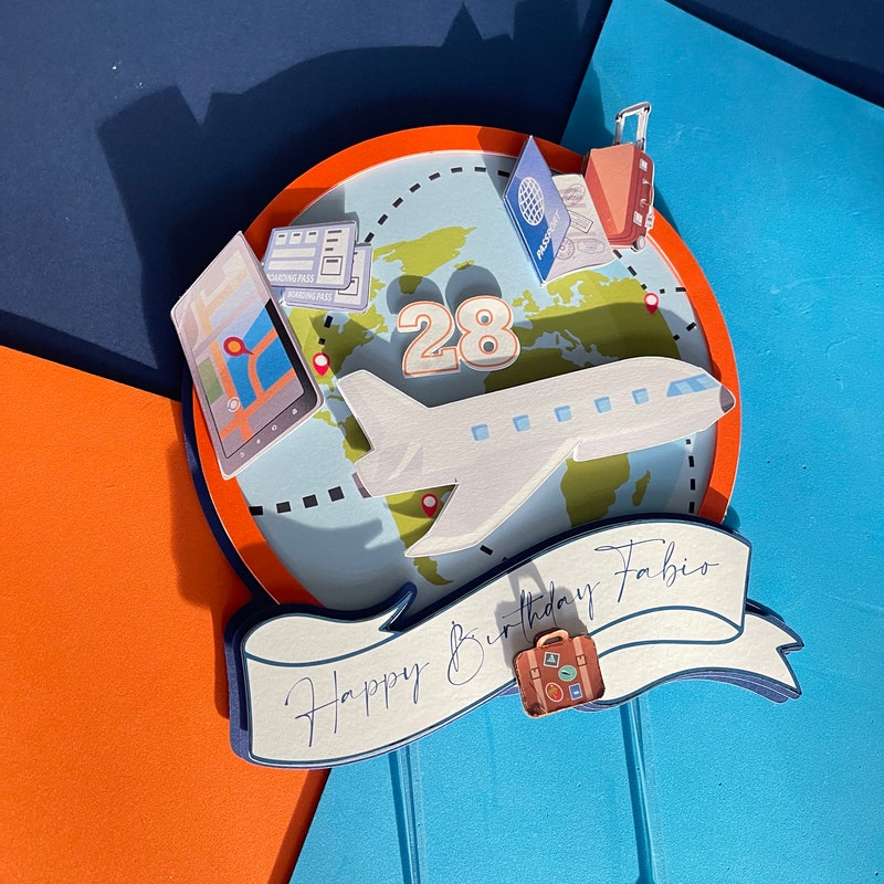 Travel Cake Topper - Etsy