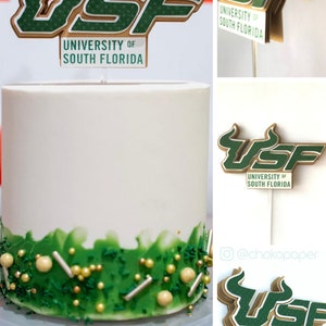 University of South Florida Cake Topper: Graduation Party Decor 2025 ...