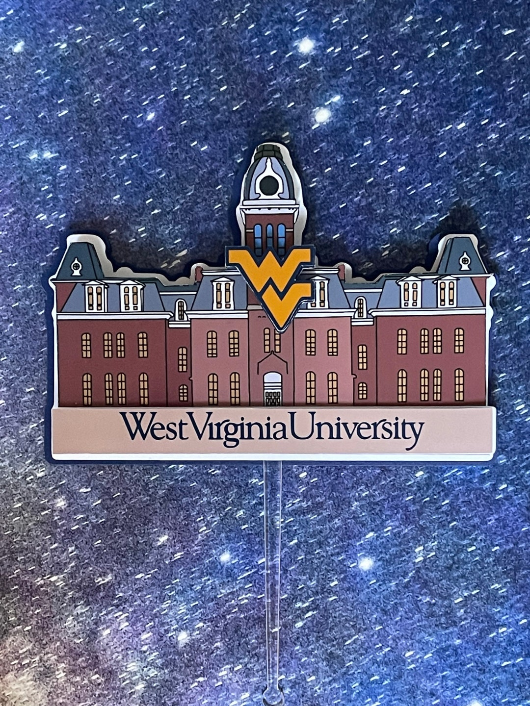 West Virginia University Cake Topper: Graduation Party Decoration - Etsy