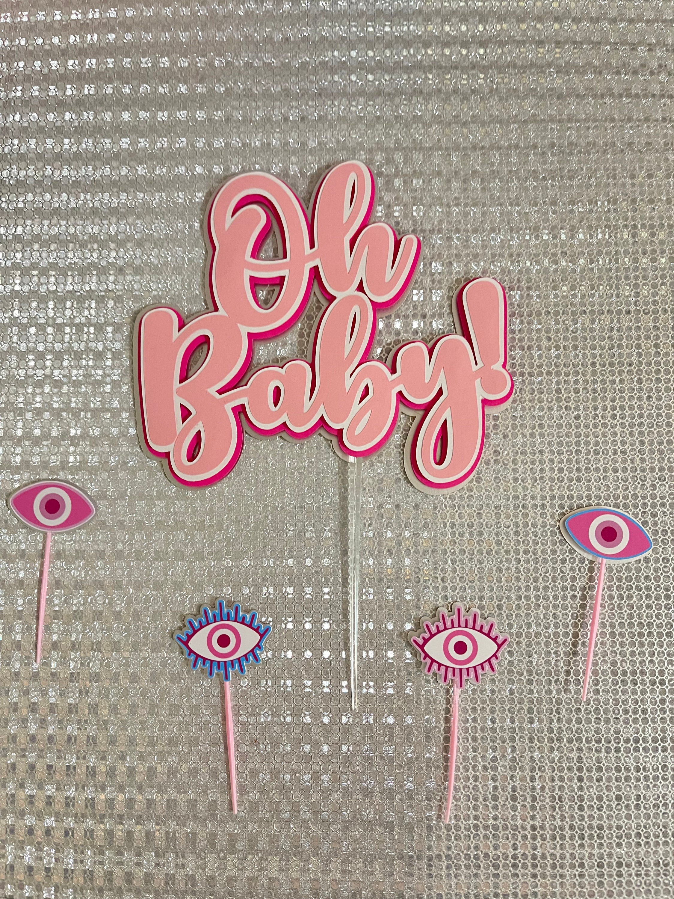Evil Eyes Baby Shower Evil Eyes Party Bundle Evil Eyes Package Pink ...