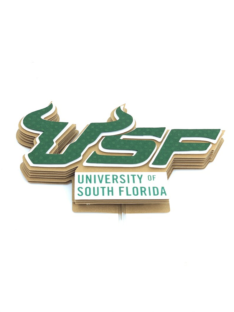 University of South Florida Cake Topper: Graduation Party Decor 2025 ...