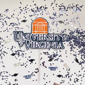 University of Virginia Cake Topper: Graduation Party Decoration - Etsy