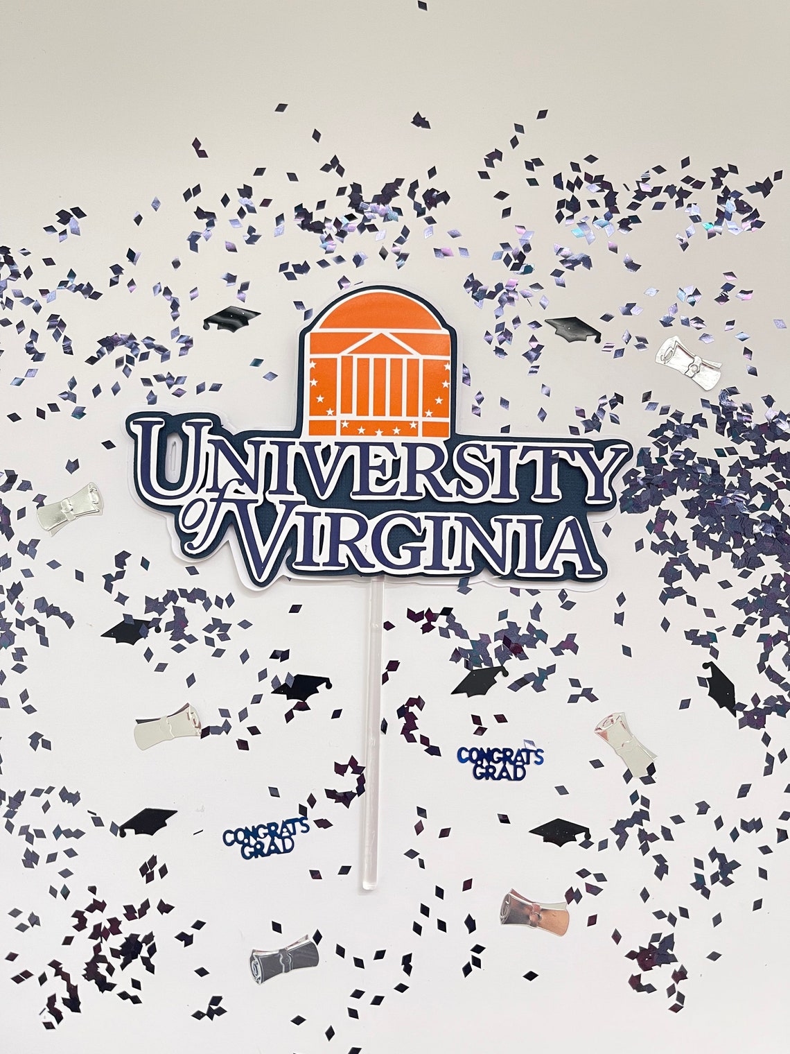 University of Virginia Cake Topper Graduation Cake Topper - Etsy