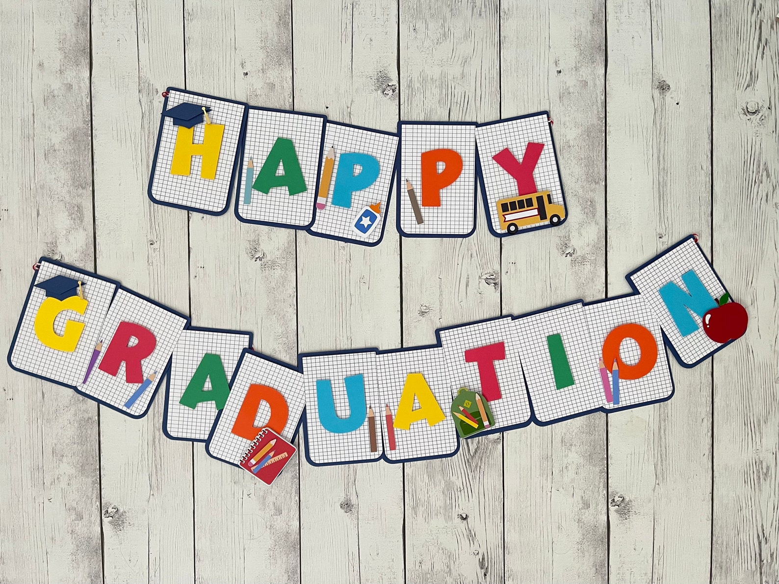 Happy Graduation Banner Kindergarten Graduation Graduation - Etsy