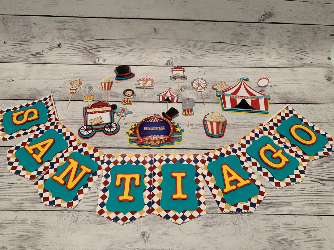 Vintage Circus Banner: Custom Carnival Party Decorations - Etsy