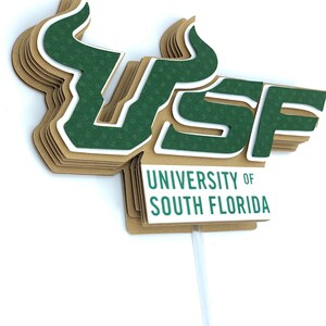 University of South Florida Cake Topper: Graduation Party Decor 2025 ...