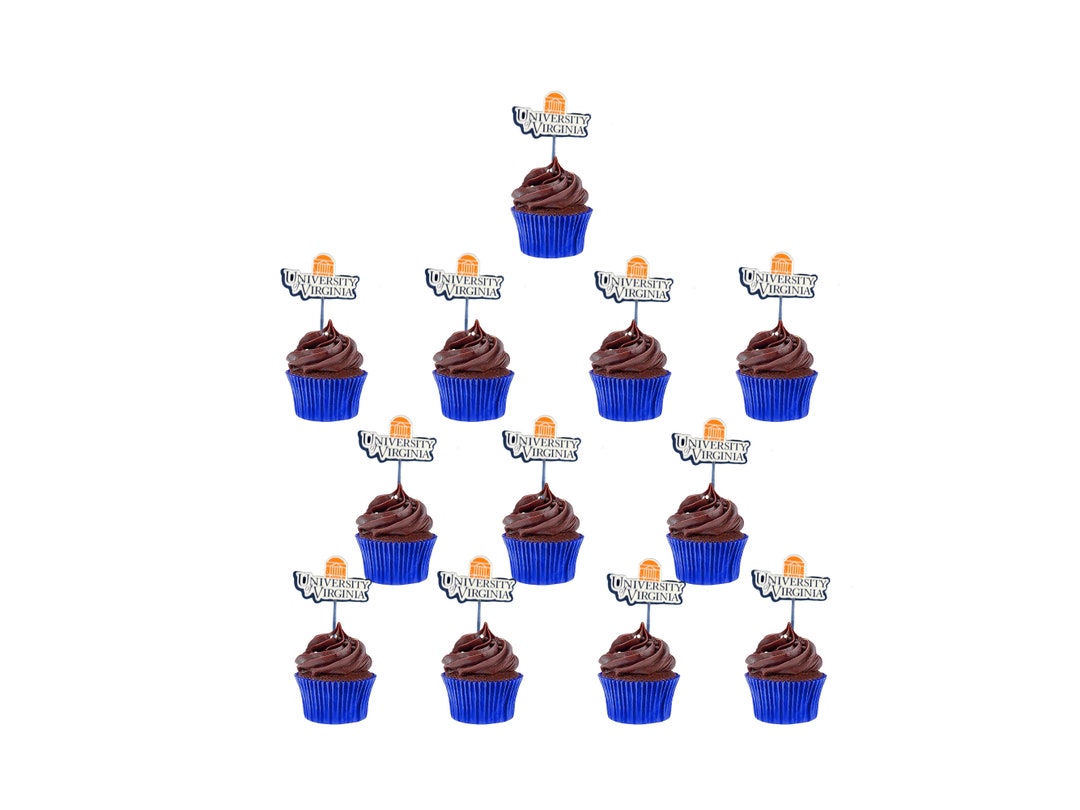 University of Virginia Cupcake Topper: Graduation Party Decoration - Etsy
