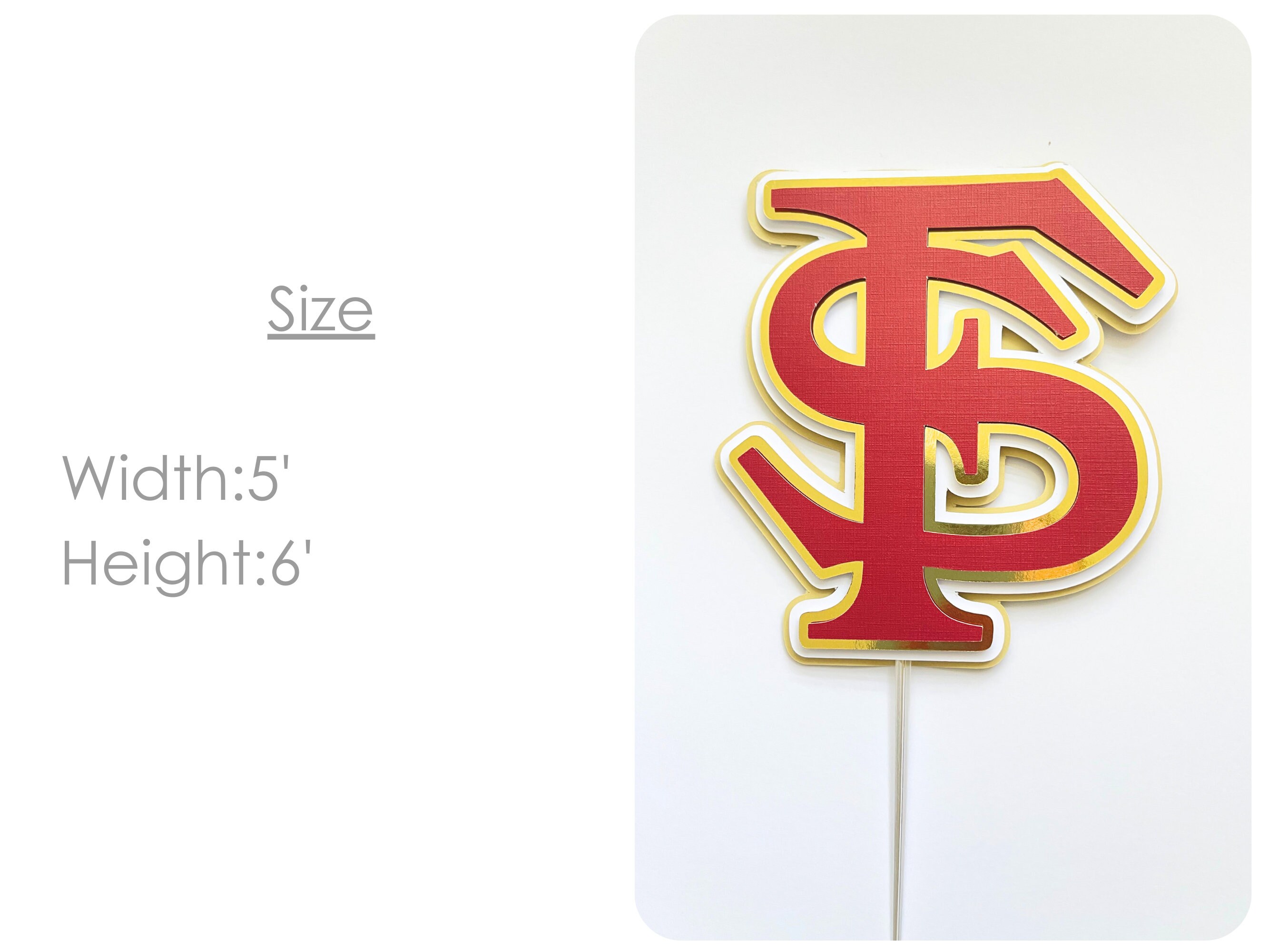 Florida State University Cake Topper Graduation Cake Topper - Etsy