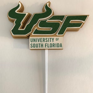 University of South Florida Cake Topper: Graduation Party Decor 2025 ...
