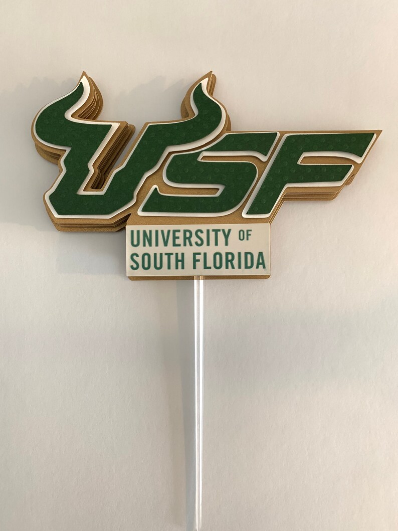 University of South Florida Cake Topper: Graduation Party Decor 2025 ...