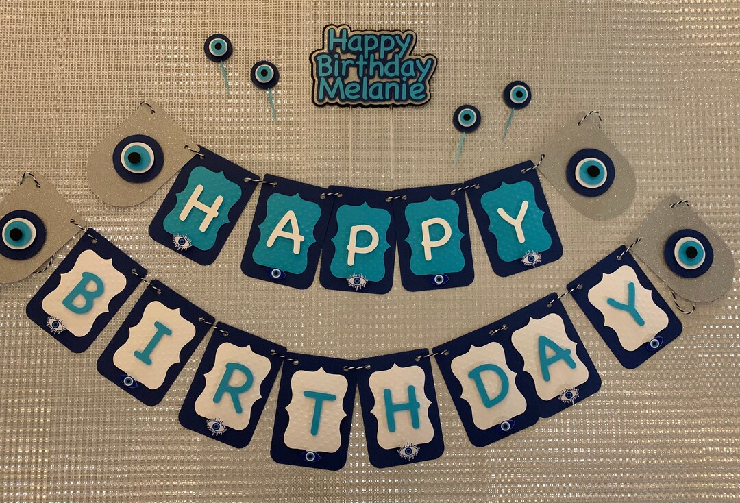 Evil Eyes Party Decorations | Evil Eyes Party Bundle | Blue Evil Eyes ...