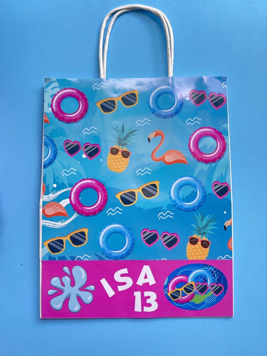 Personalized Pool Party Favor Bags: Summer Beach Theme - Etsy