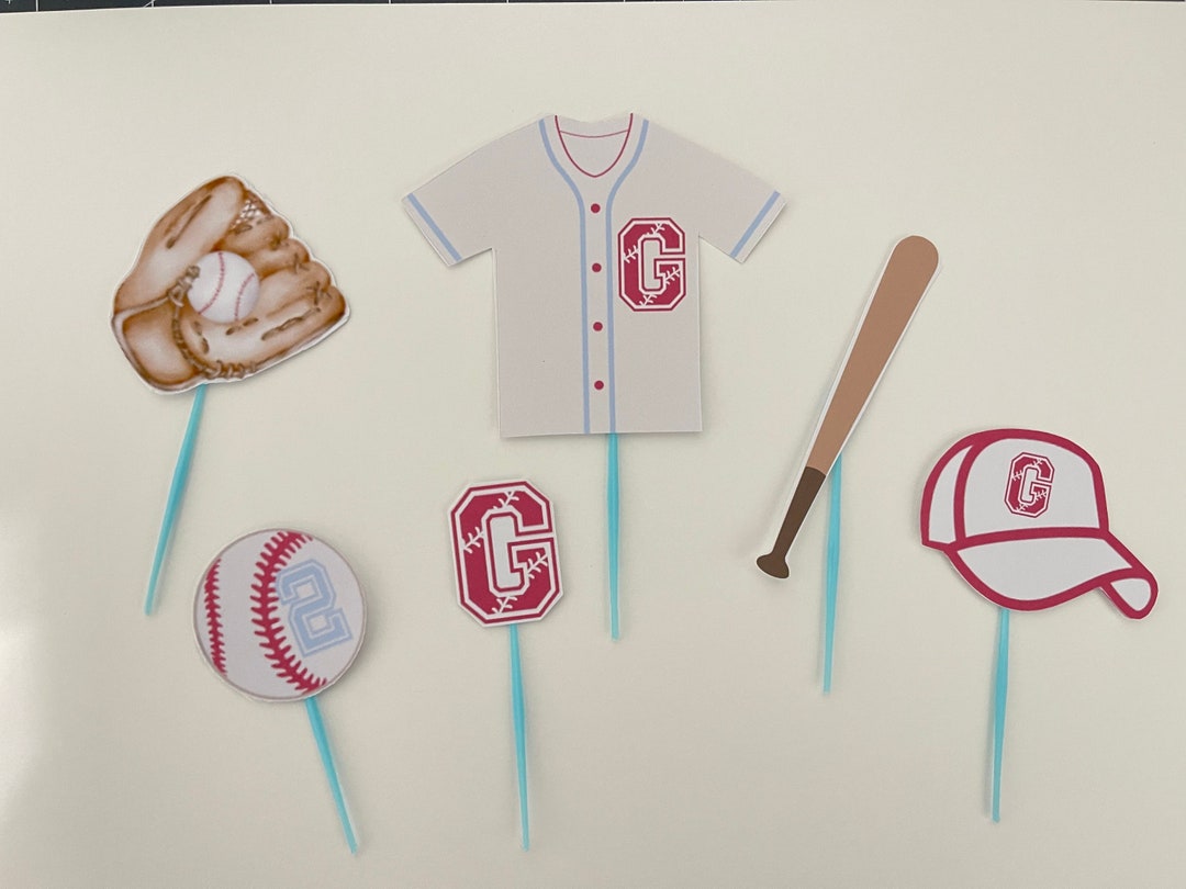 Baseball Cupcake Toppers, Baseball Theme Birthday, Sports Party ...