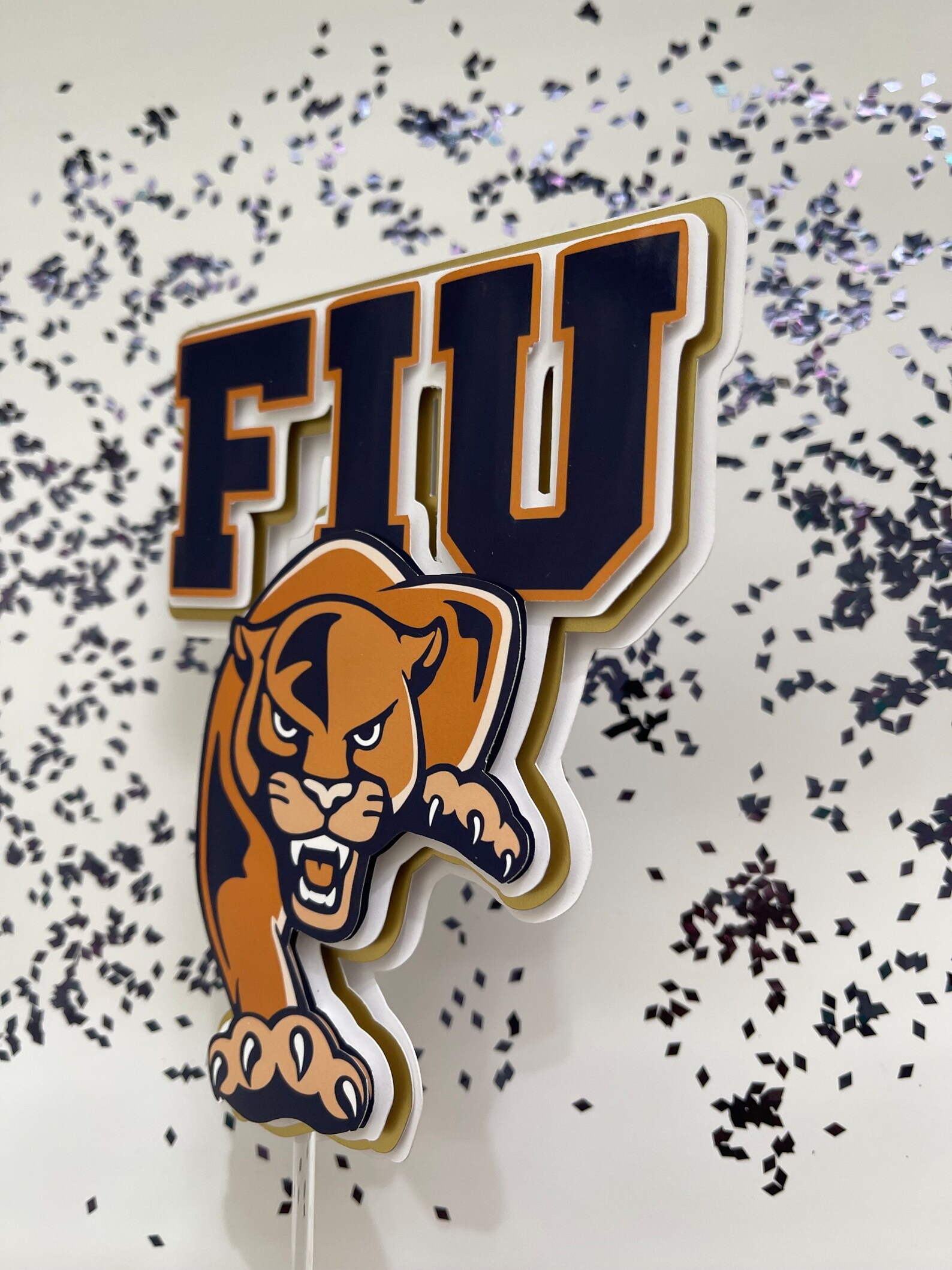 FIU Cake Topper Graduation Cake Topper University of - Etsy