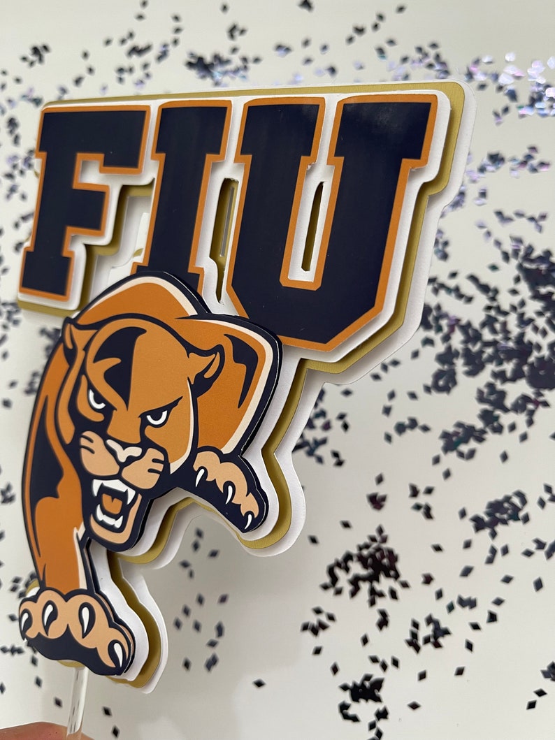 FIU Cake Topper Graduation Cake Topper University of - Etsy