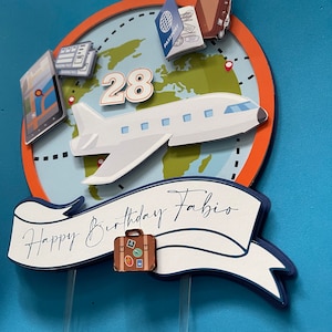 Travel Cake Topper. Adventure Awaits Cake Topper. Travel the World ...