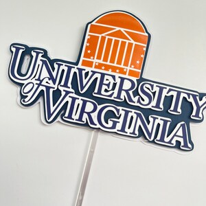 University of Virginia Cake Topper: Graduation Party Decoration - Etsy