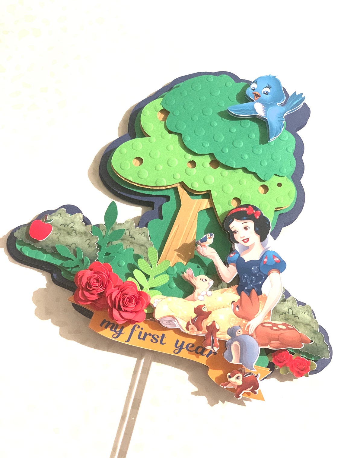 Snow White Cake Topper Snow White Party Decoration Snow | Etsy