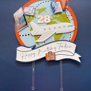 Travel Cake Topper. Adventure Awaits Cake Topper. Travel the World ...