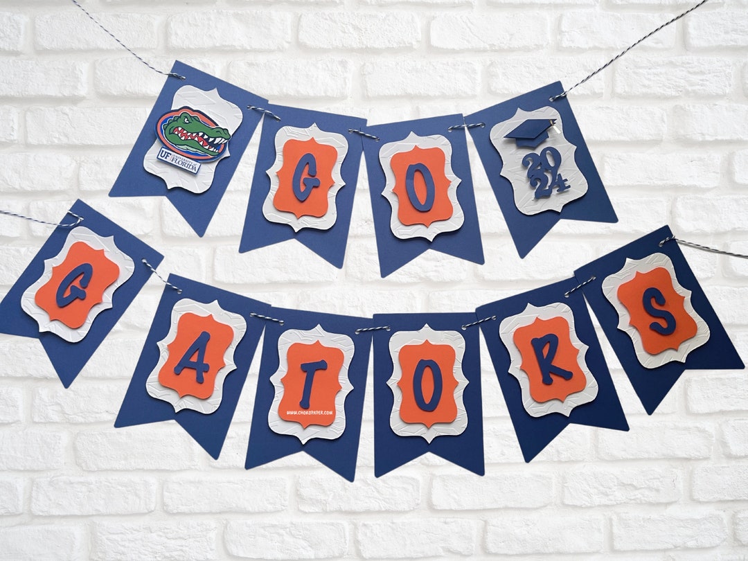 University of Florida Banner: Go Gators Graduation Party Decoration - Etsy