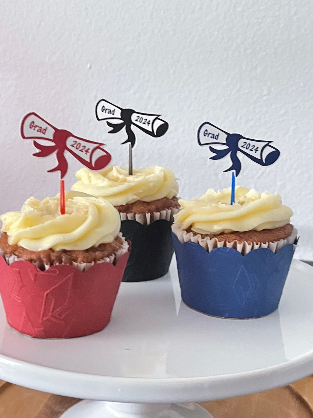 Diploma Grad Cupcake Toppers. Graduation Cupcake Toppers. Grad. Party ...