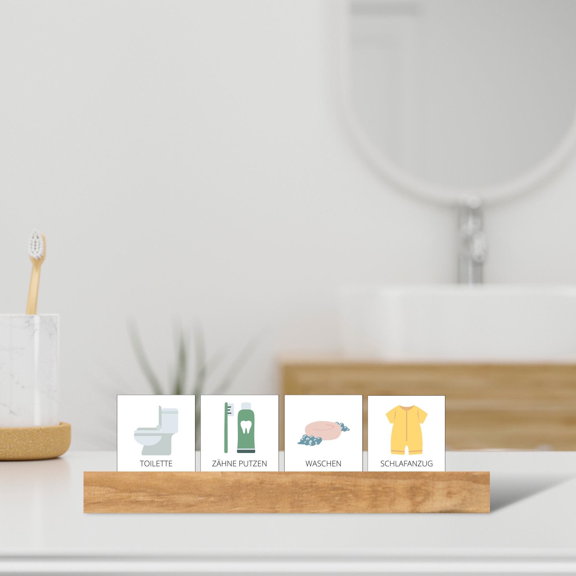 Routine Cards Boho Flashcards Daily Schedule Children Routine Planner ...