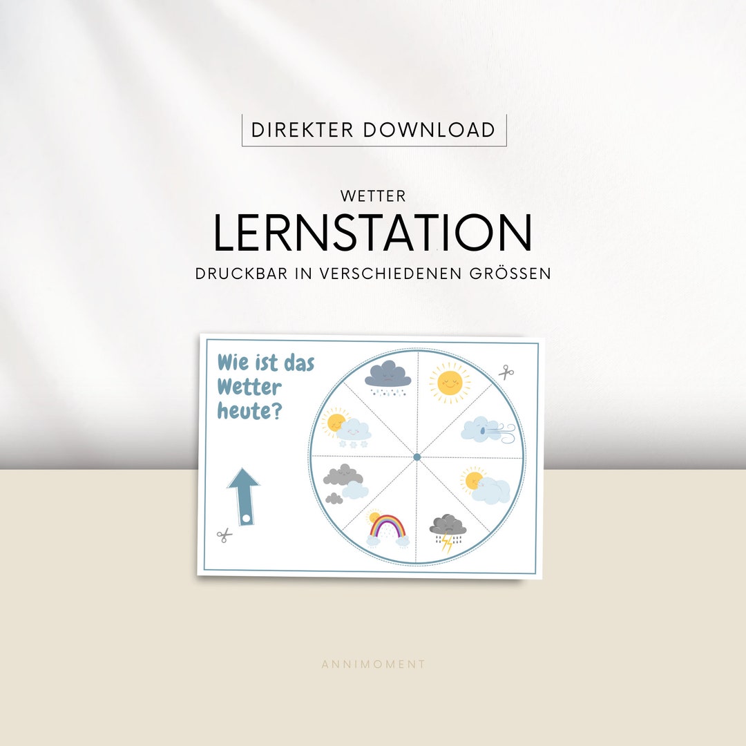 Boho Learning Station Weather | Weather Wheel | Weather Disk | Weather ...