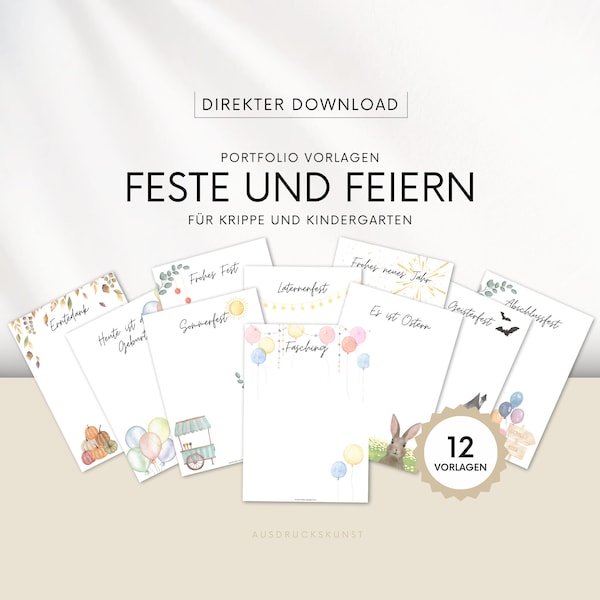 Portfolio vorlagen ostern - Etsy.de