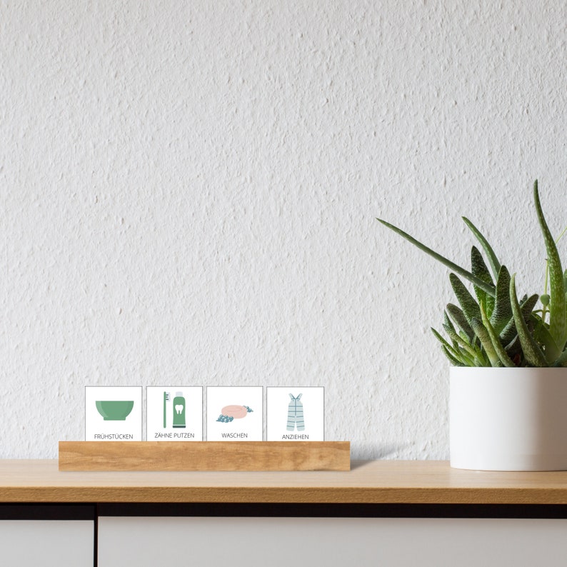 Routine Cards Boho Flashcards Daily Schedule Children Routine Planner ...