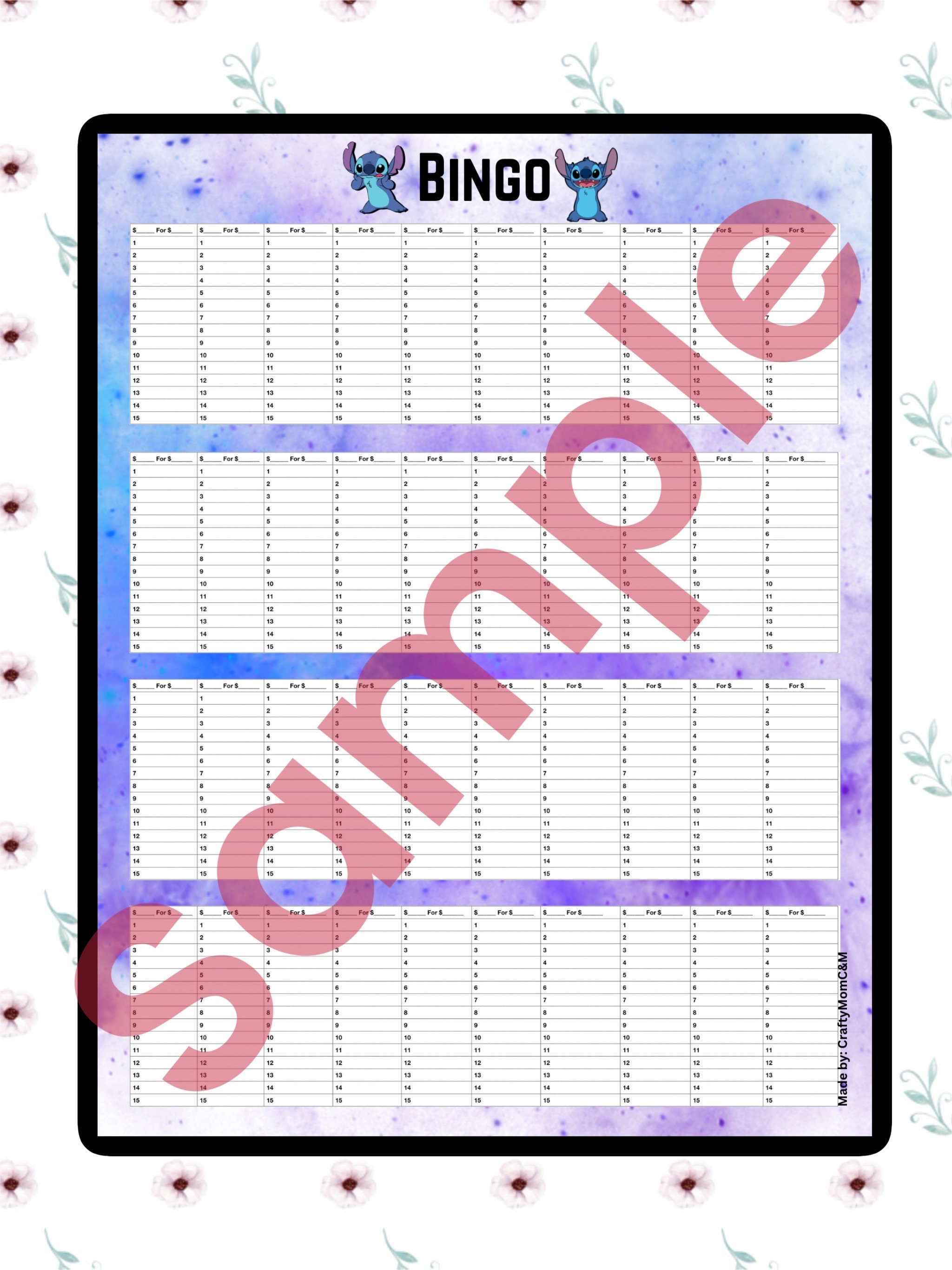 Bingo Printable Alien Character - Etsy