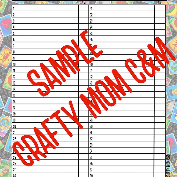 Raffle Squares - Etsy