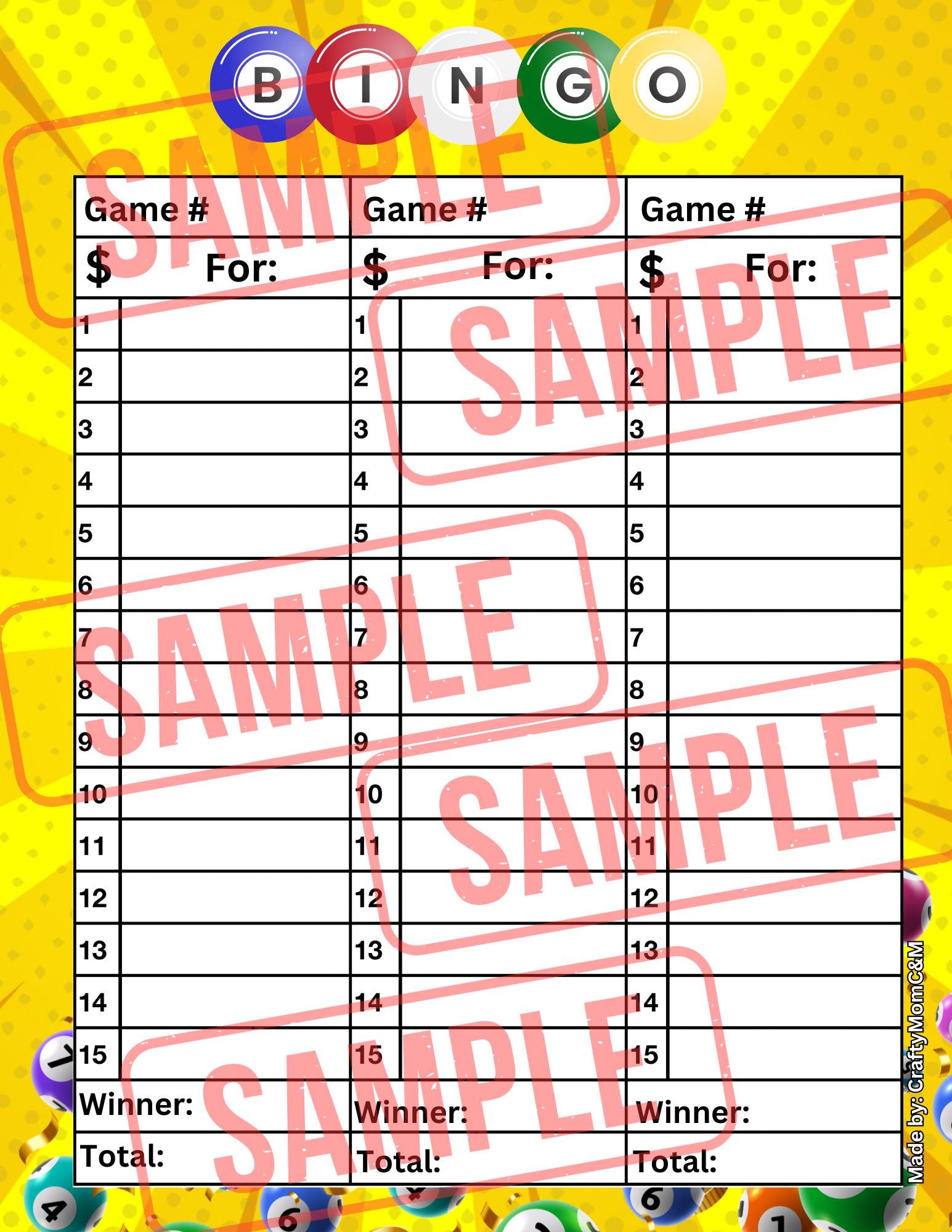 Printable Bingo Sets - Etsy