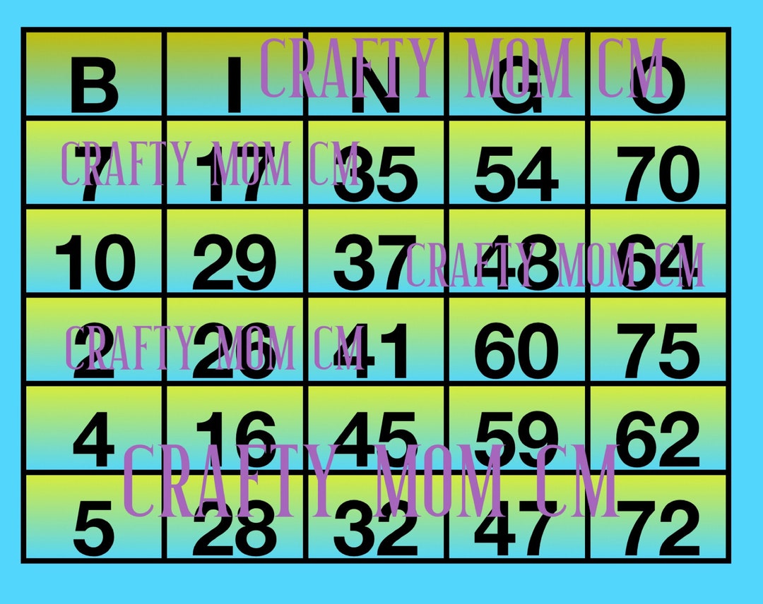 Bingo Board Set of 2 - Etsy