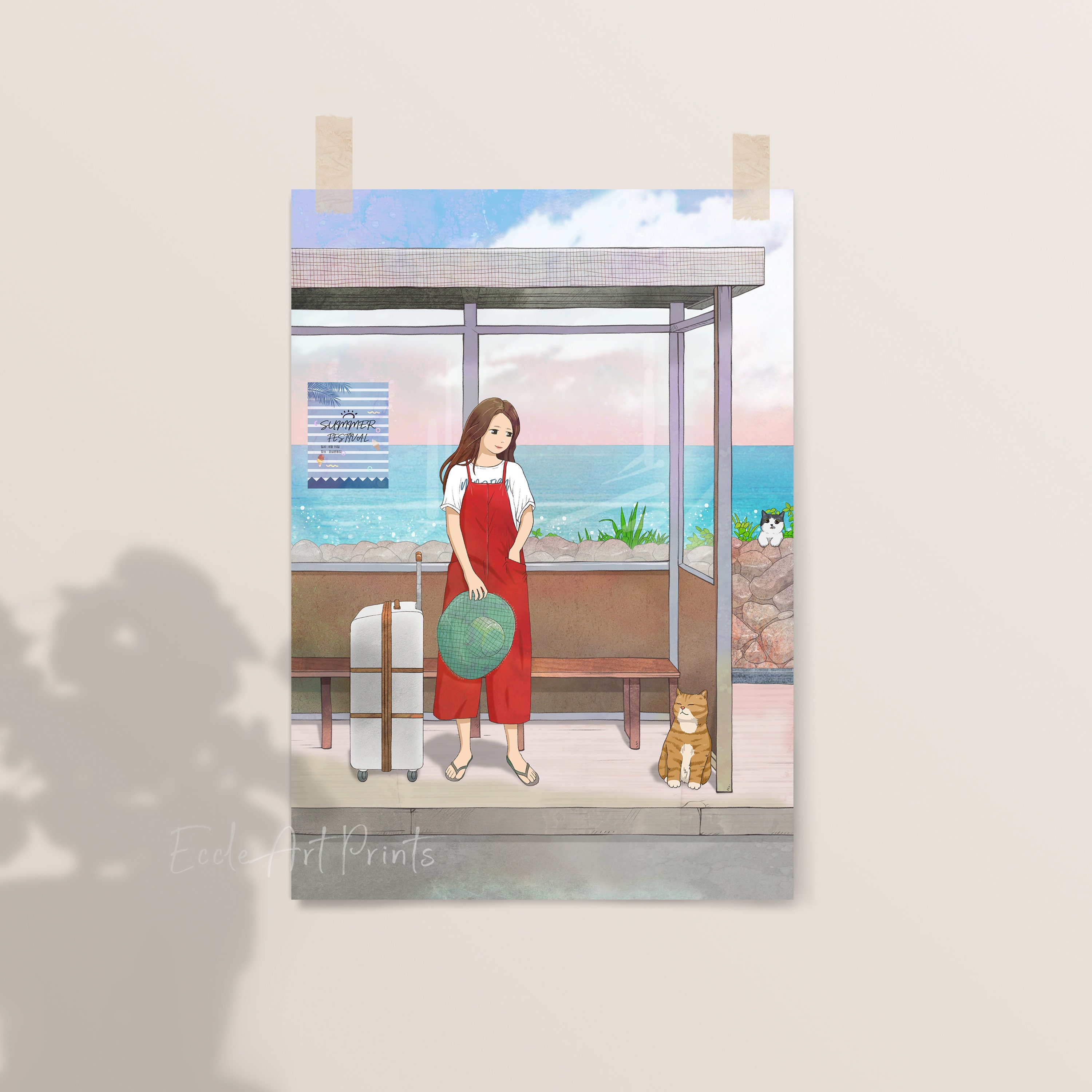 Summer Printable Art Summer Wall Decor Coastal Printable | Etsy